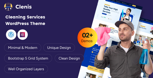 Clenis – Cleaning Services WordPress Theme | ThemeMag